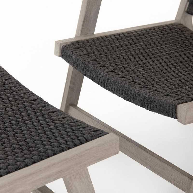 Teak Delano Chair + Ottoman
