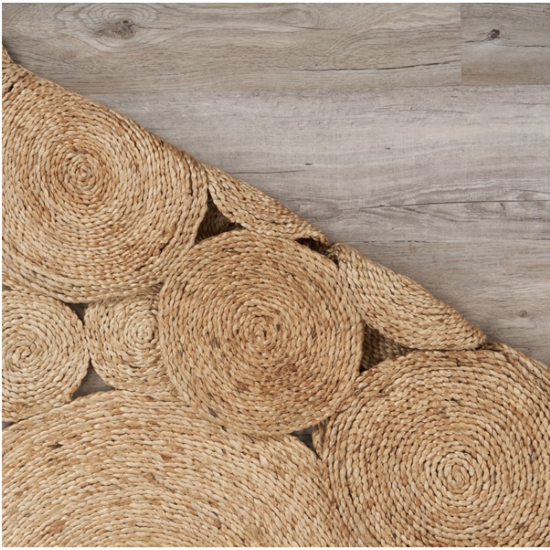 Natural Fiber Round Jute Rug Product Dimensions 4' Round