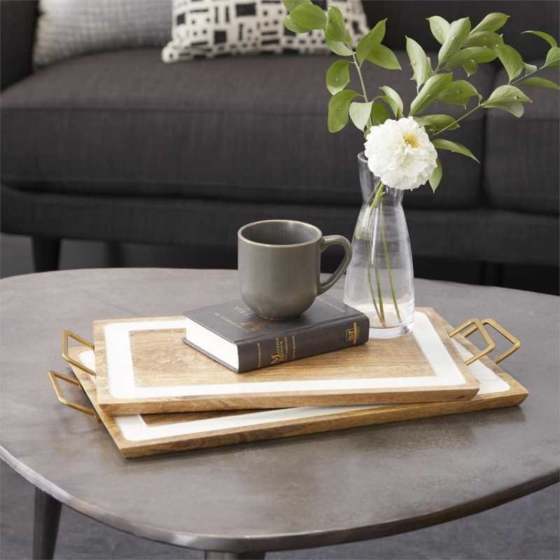 Enamel Tray Set of 2
