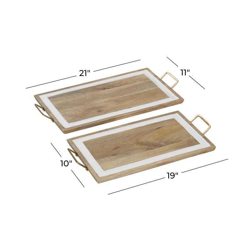 Enamel Tray Set of 2