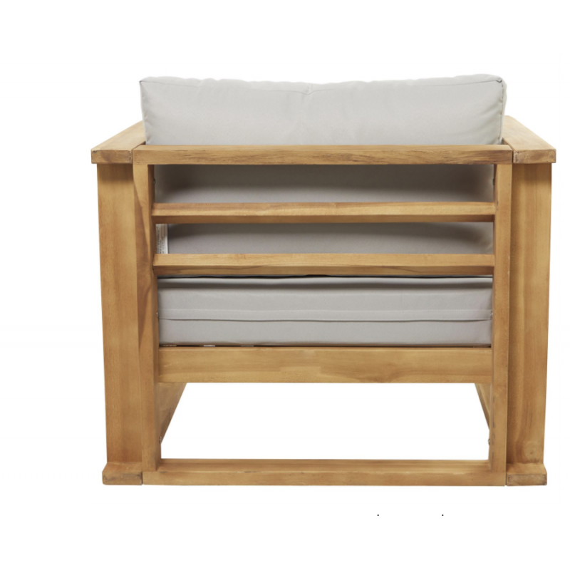 Teak Arm Chair w/ Cushion