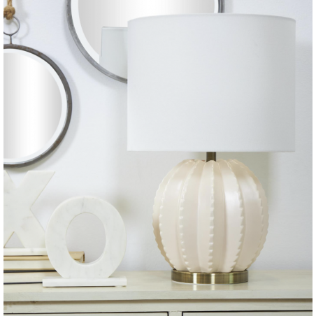 Cosmopolitan Cream Ceramic Lamp