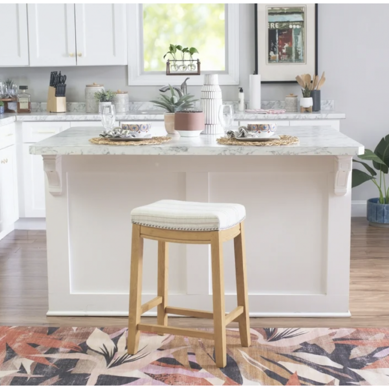 Claridge Natural Wood Counter Stool