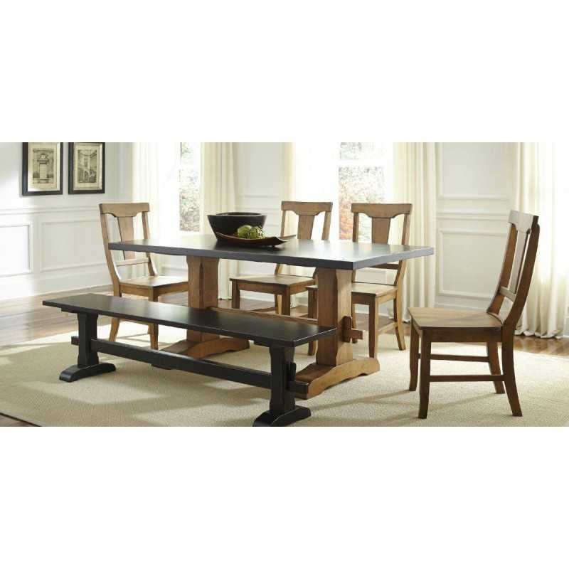[72 Inch] Heavy Trestle Dining Table