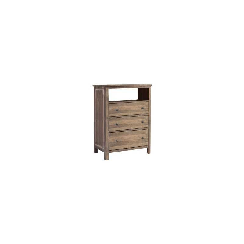 [33 Inch] Alder Heritage 3 Drawer TV Chest Color Unfinished Wood Alder ...