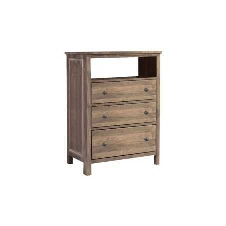 [33 Inch] Alder Heritage 3 Drawer TV Chest Color Unfinished Wood Alder ...